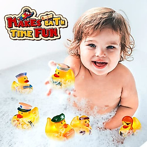 Bath Toys for Toddlers 1-3,Light Up Bath Toys Rubber Ducks,Toddler Bath Toys for 1 2 3 4 Year Old Boy Girl,Idea Birthday Gifts for Boys Girls Age 1-4,Fun Water Bath Toys Pool Toys Autism Sensory Toys