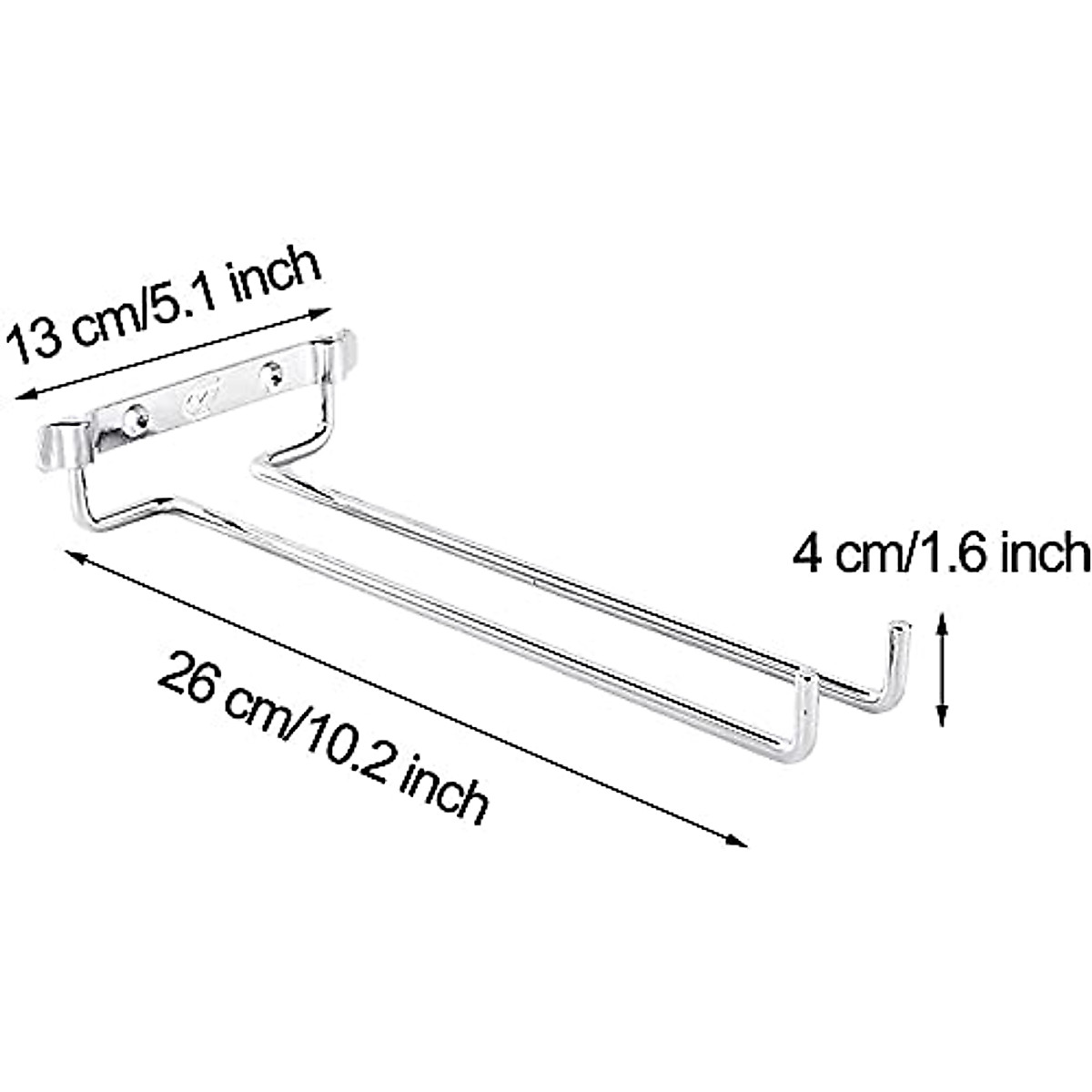 2 Pieces Metal Wine Glass Holder, Wine Glass Holder, Wine Glass Holder Wine Rack Kitchen Decoration