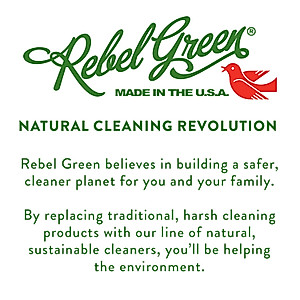 Rebel Green Laundry Detergent, Organic and Sulfate Free Hypoallergenic Laundry Soap, Unscented, 64 Load Bottle