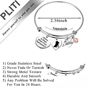 PLITI Ballroom Dance Gift Ballroom Dancer Gift Dance Teacher Appreciation Gift I Dance In Heels What's Your Superpower Bracelet (dance in heels bg)