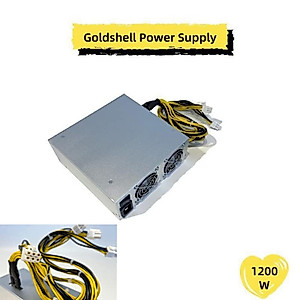 GOLDSHELL BOXS Power Supply, 1200W Mute PSU Suitable for 4 Box at The Same Time, Goldshell Mini-Doge/KD-Box/HS-Box/LB-Box/CK-Box PSU