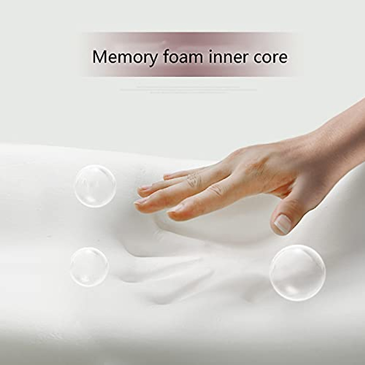 Square Memory Foam Seat Cushion,PU Leather Waterproof Cushion,Solid Color Washable Chair Pad Thicken Office Chair Cushion-White 40x40cm(16x16inch)