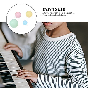 Milisten 8Pcs Piano Finger Trainer Ball Stress Balls for Adults and Kids Hand Grip Strength Trainer Finger Resistance Exercise Squeezer