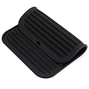 Hedume 4 Pack Silicone Pot Mat, Heat Resistant Food Grade Silicone Trivet Mats, Rectangular Drying Mat for Countertop Trivet Pads Hot Dishes, Pots and Pans (4 Colors)