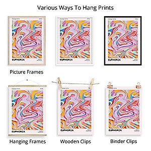 Jake Meets Kate Affirmation Aesthetic Wall Decor, Inspirational Wall Art Bedroom, Preppy Room Decor Aesthetic Posters, Trendy Print, Gift, Dorm, Apartment, Teen, That Girl, Unframed, Pack of 2,12"x16" (Pink)