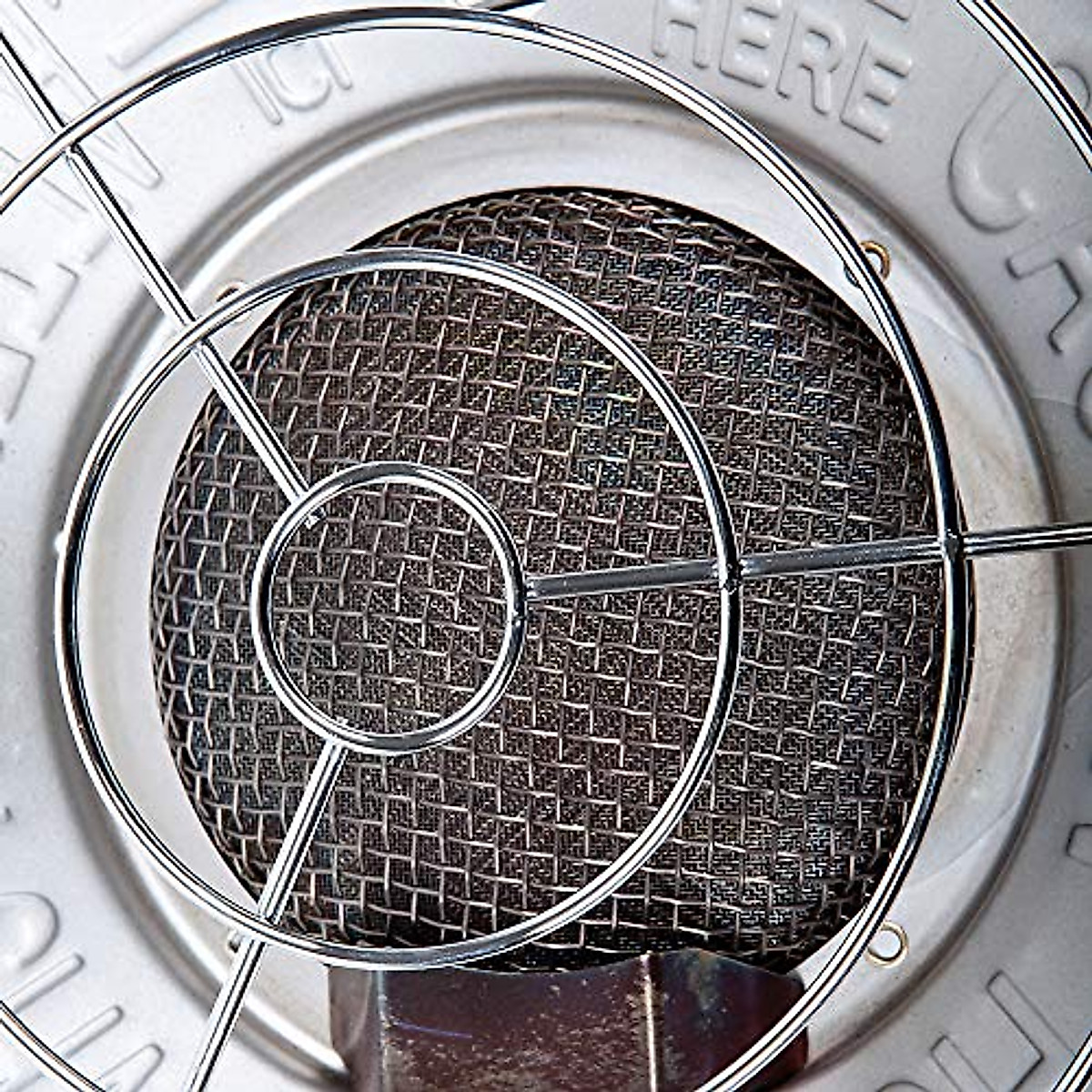 REMINGTON Portable Tank Top Propane Heater, Silver/Black