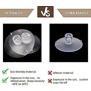 PETPAWJOY Cat Window Perch, Strong Suction Cups Easy Clean Safety Cat Hammock Window Seat for Large Fat Cat or Double Cats (Up to 50lbs)