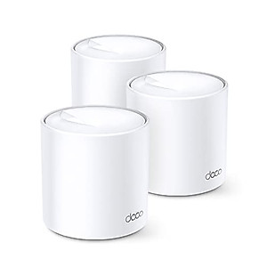 TP-Link Deco X4300 Pro Whole Home Mesh Wi-Fi 6 System 3-Pack Speeds Up to 4,300 MBPS (White) (Renewed)