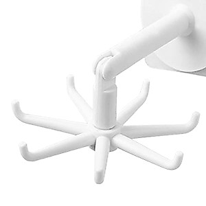 Colcolo 7 Claw Storage 60 Degree Rotation Hangers for Living Room, Office Umbrella Cabinet, White