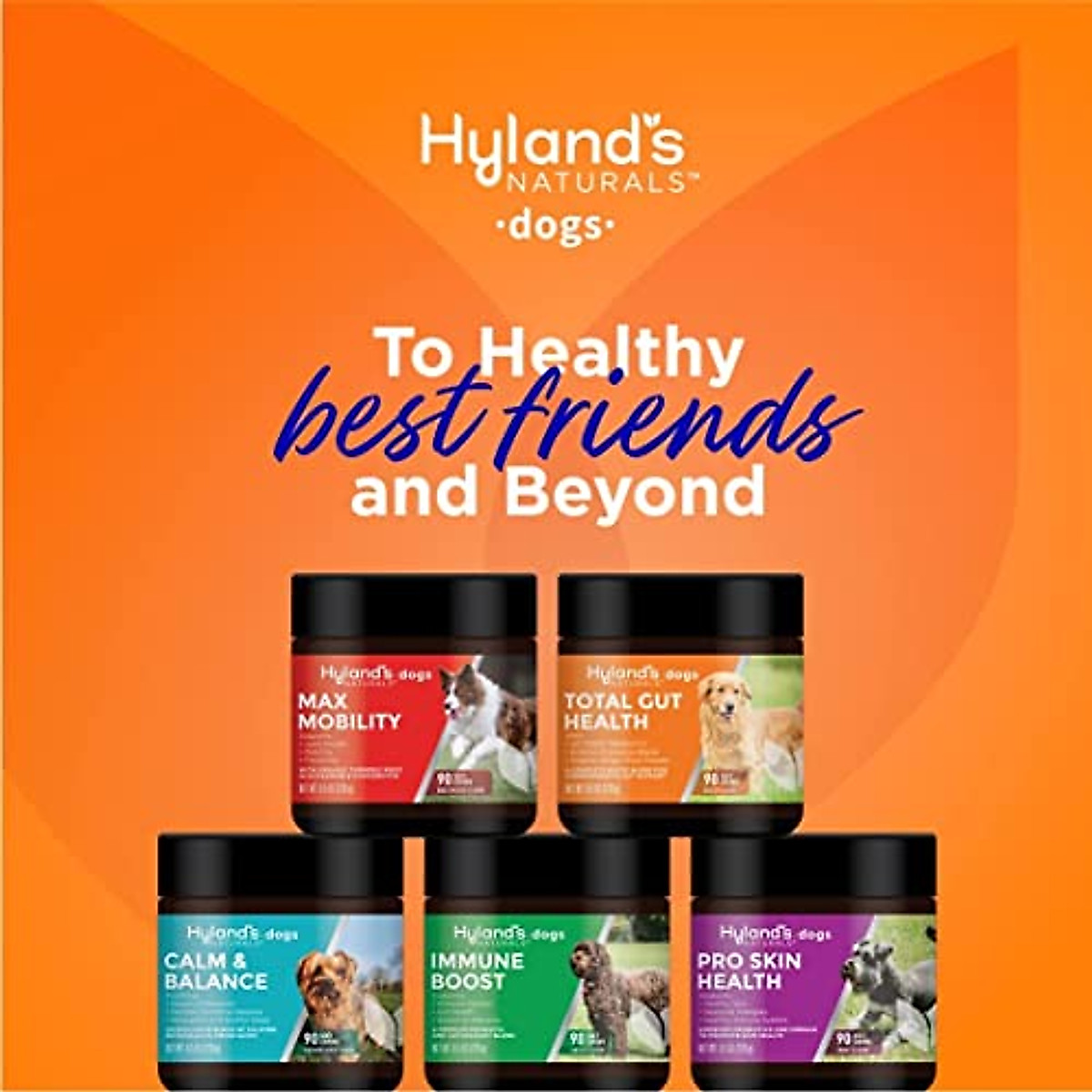 Hyland's Naturals - Probiotics for Dogs - Total Gut Health - with ACTIGEN PREBIOTIC and Organic Ginger Root, 90 Soft Chews