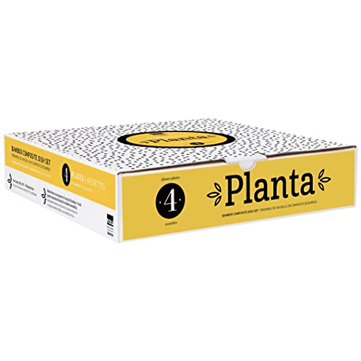 Now Designs Ecologie Dinner Plates, Set of Four, Fiesta Colors, DIA 10 x H 1 inches