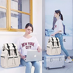 Bluboon Laptop Backpack Women Men 15.6 Inch College Backpack with Charge Port School Bookbag Waterproof Casual Daypack Backpack for Travel Work