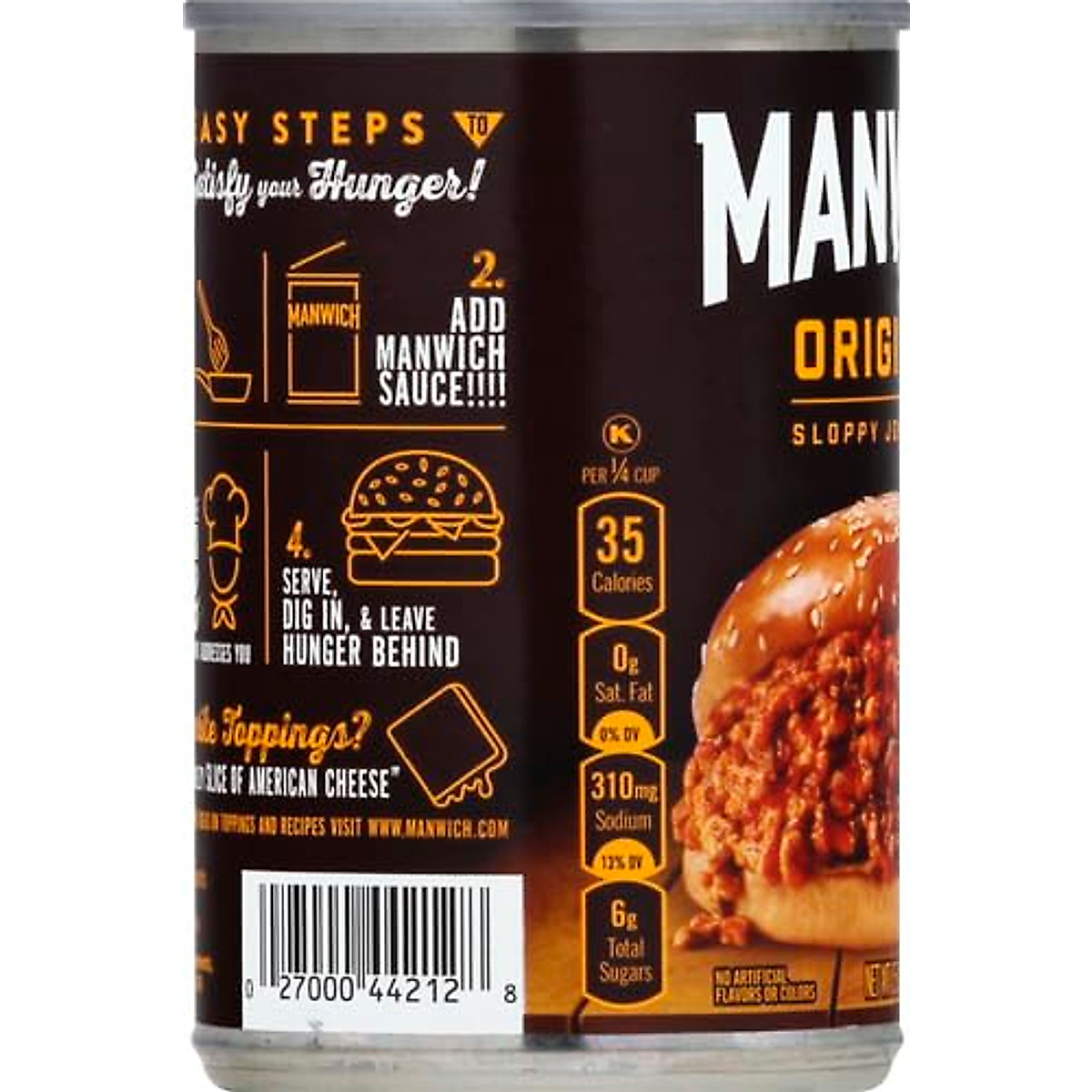 Manwich Original Sloppy Joe Sauce, Canned Sauce, 15 oz