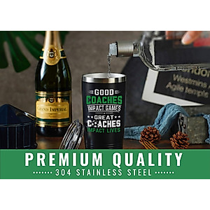 Onebttl Soccer Coach Gifts, Funny Gift Idea for Appreciation, Christmas, Birthday, 20oz Stainless Steel Insulated Tumbler Travel Mug