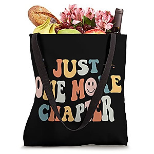 Just One More Chapter Retro Book Literature Reading Poet Tote Bag