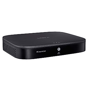 Lorex D841A82B Series 8 Channel 4K HD 2TB Analog HD Security System DVR with Advanced Motion Detection Technology and Smart Home Voice Control, Black