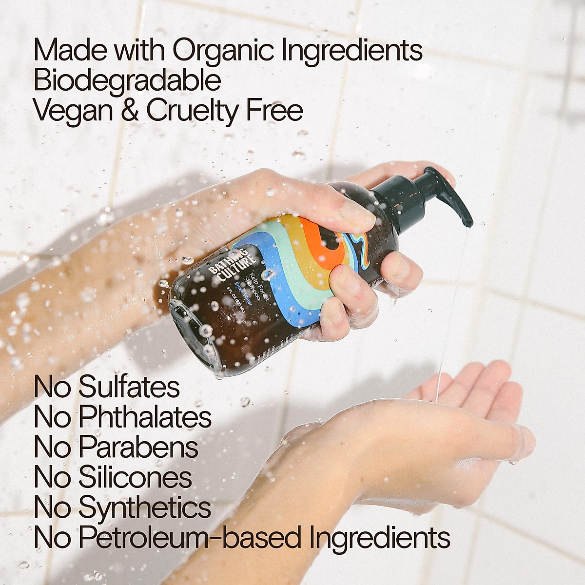 Bathing Culture - Organic Kelp Forest Shampoo | Natural, Biodegradable, Sustainable, Vegan Personal Care (8 fl oz | 237 ml)