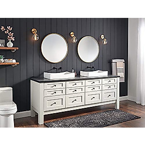 Delta Faucet Trinsic Wall Mount Faucet, Matte Black Bathroom Faucet, Wall Mount Bathroom Faucet 3 Hole, Widespread Bathroom Faucet, Matte Black T3559LF-BLWL