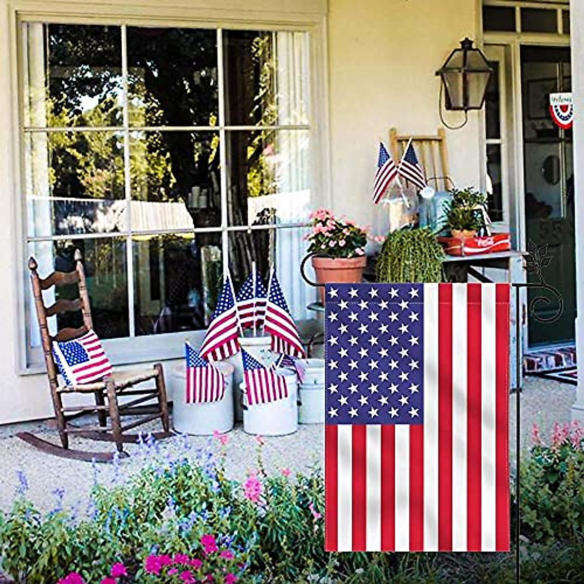 American Flag Garden Flag US Flag Double-Sided Yard Outdoor Decorations Sign