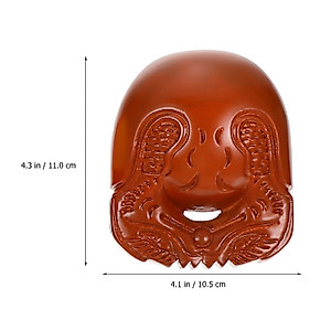 ERINGOGO Mokugyo with Mallet and Mat, Wooden Fish Camphorwood Temple Block, Zen Drum Meditation Percussion Instrument