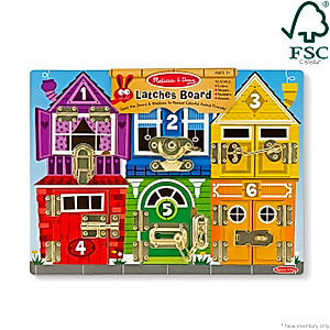 Melissa & Doug Latches Wooden Activity Board