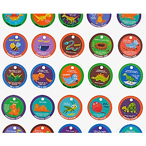 MOLLYBEE KIDS Dino Stomp and Roar, Toddler and Preschool Dinosaur Activity Cards, Gifts for 3, 4 Year Olds, Toddler Activities