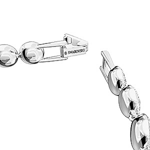 Swarovski Angelic Tennis Bracelet with White Crystals on a Rhodium Plated Setting