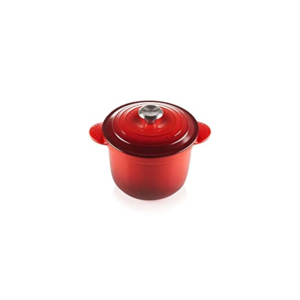 Le Creuset Enameled Cast Iron Rice Pot with Lid & Stoneware Insert, 2.25 qt., Cerise
