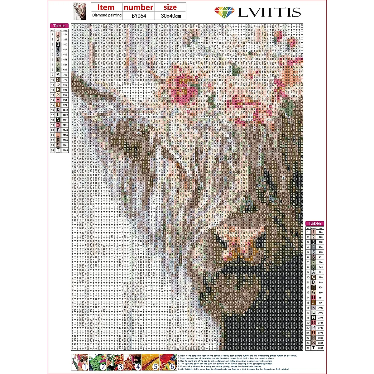 LVIITIS Diamond Painting Kit for Adults Beginner,5D Diamond Art Dots Kit for Adults,Paint with Gem for Home Wall Decor (Cow)