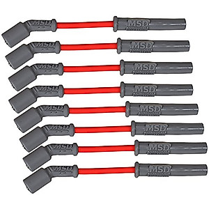 MSD 32819 Super Conductor Spark Plug Wire Set, GM LS1, 97-On, Vette, Camaro