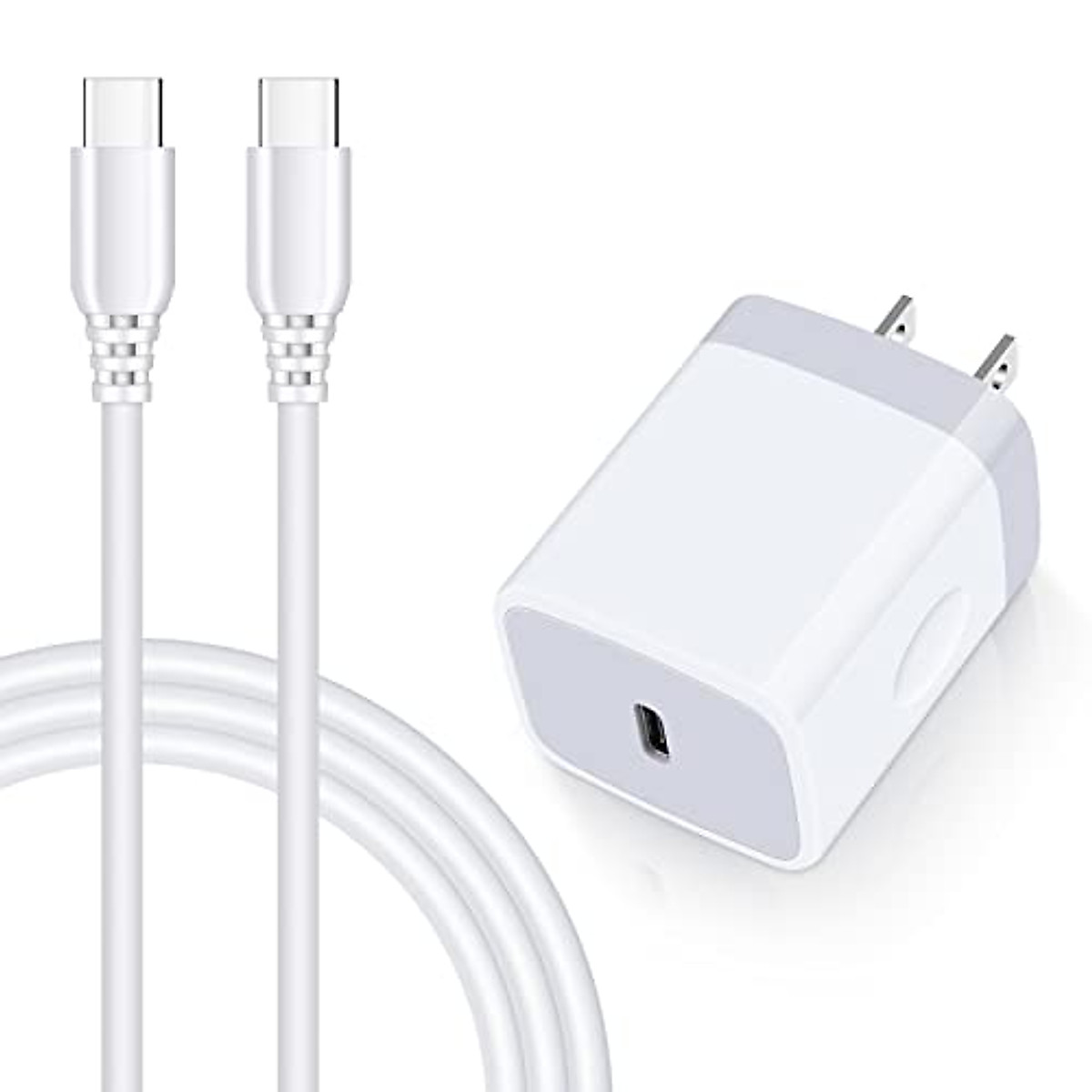 USB C Charger Block Samsung Fast Charger Box for Samsung Galaxy A14 5G,A23,A13,S23,A54,S21 FE,A03s,Z Fold 4,A53,A34,A04S,S22,S20;Pixel 7 Pro/6,20W Wall Plug Power Adapter+6FT Type C to C Charger Cable