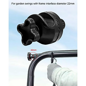 Outdoor Porch Patio Swings Plastic Fittings to Attach Canopy Frame to Swing Frame, 2 Pack