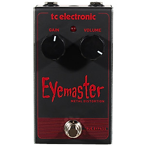 TC Electronic EYEMASTER METAL DISTORTION Skull-Pounding Metal Distortion Pedal with 2-Knob Interface for Insane Gain