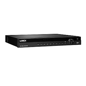 Lorex N882A63B Series 16 Channel 4K HD 3TB IP Ultra HD Security System Network Video Recorder (NVR) with Lorex Cloud Connectivity, Real Time 30FPS, Audio Recording, Multiple Recording Modes, Black