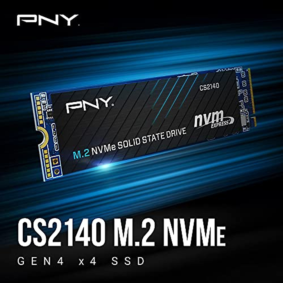PNY CS2140 2TB M.2 NVMe Gen4 x4 Internal Solid State Drive (SSD) - M280CS2140-2TB-RB