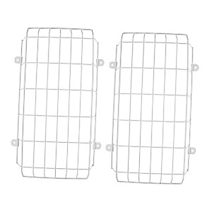 2pcs School Evacuation Sign Exit Sign Cage Guard Light Switch Covers Guard Emergency Signal Damage Stopper Exit Sign Protective Cover Exit Sign Wire Cover Exit Sign Wall Cover Iron BESPORTBLE