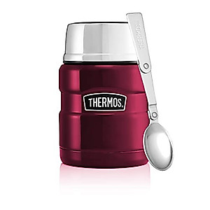 Thermos Stainless King Food Flask - 470 ml, Raspberry