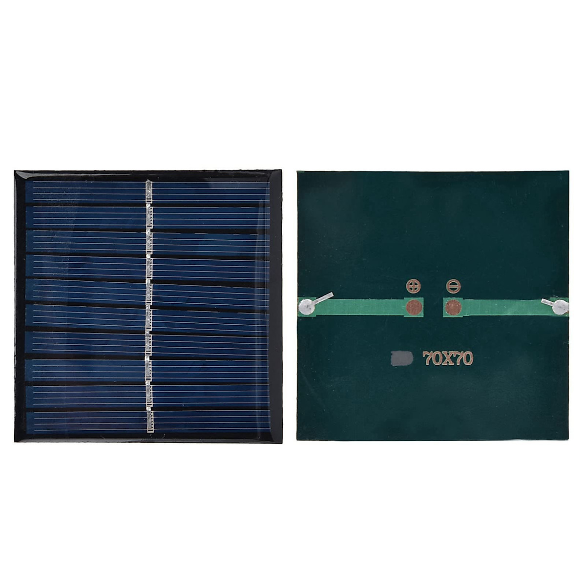 2Pcs Solar Panel Portable Encapsulated Cell Flexible DIY e 0.7W 5V 0‑140mA 2Pcs Solar Panel Portable Encapsulated for Family