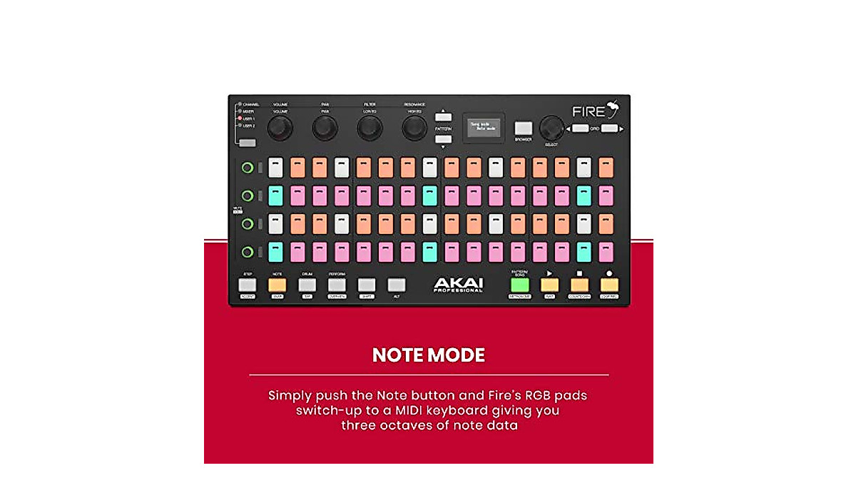 AKAI Fire Controller for FL Studio - 64 RGB Pads & MIDI Control