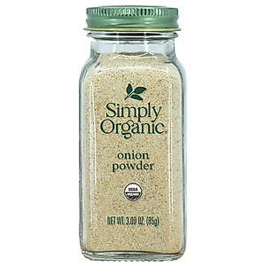 Simply Organic White Onion Powder, Certified Organic | 3 oz | Allium cepa