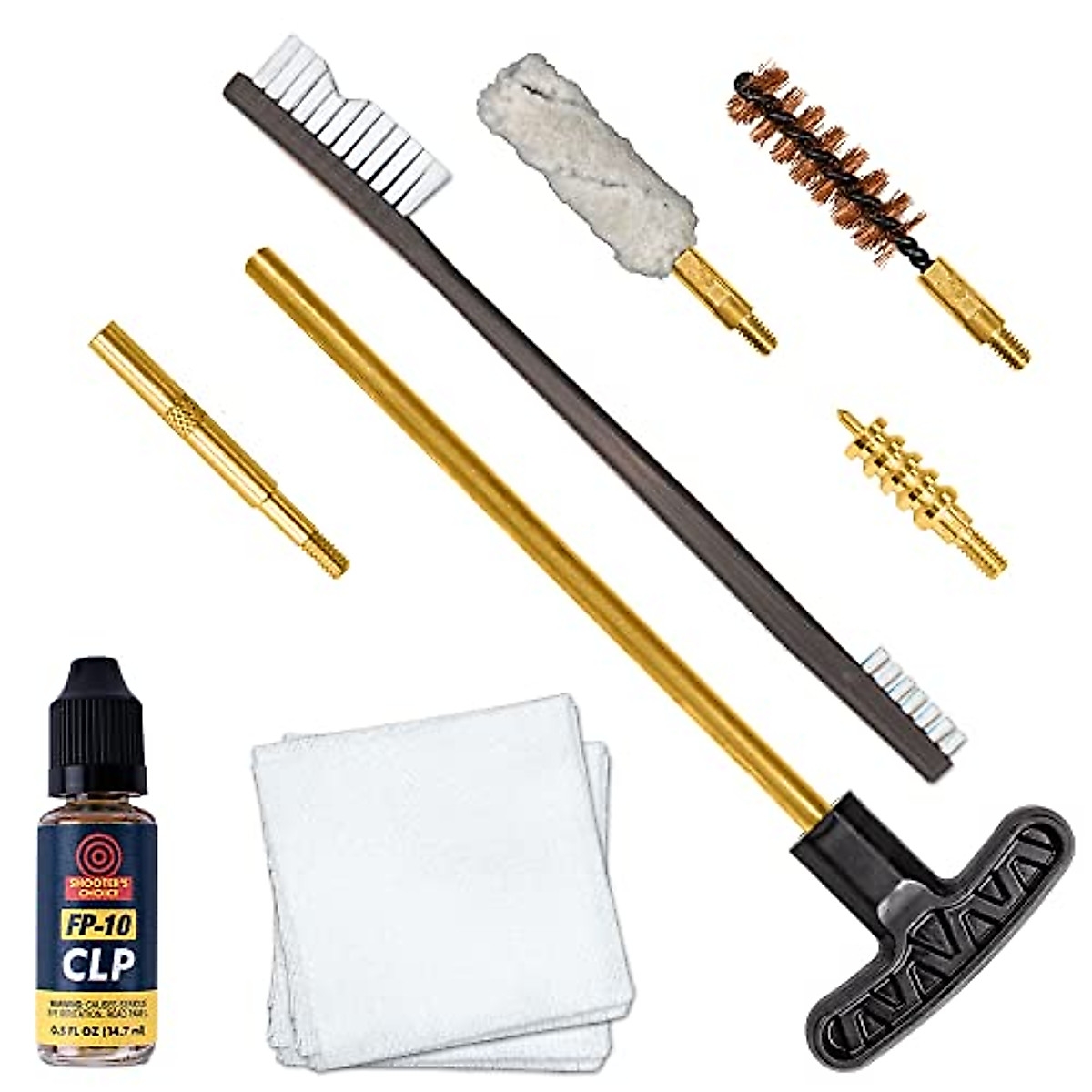 Otis .38 cal/9mm/.357 Pistol Cleaning Kit with Brass Rod