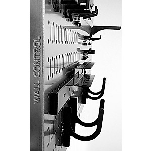 Wall Control Modular Pegboard Tool Organizer System - Wall-Mounted Metal Peg Board Tool Storage Unit for Pegboard Tiling (Metallic Pegboard)