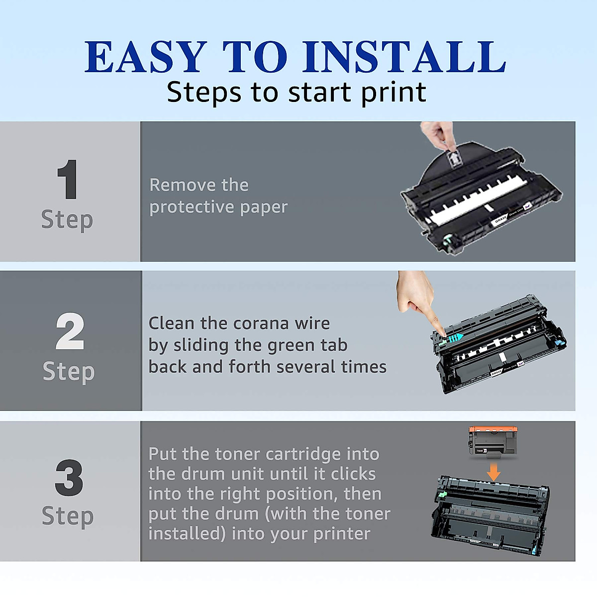 HaloFox Compatible Drum Unit Replacement for Brother DR820 DR-820 DR 820 Fit for MFC-L5900DW HL-L6200DW HL-L5100DN MFC-L5800DW MFC-L5700DW HL-L5200DWT MFC-L6700DW HL-L5200DW Printer (Black,1 Drum)
