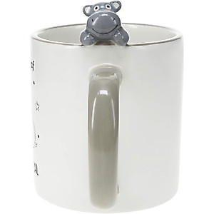 Pavilion Gift Company You're Kind Of A Big Deal-Hippo Gray 17oz Dolomite Coffee Cup Mug, 1 Count (Pack of 1)