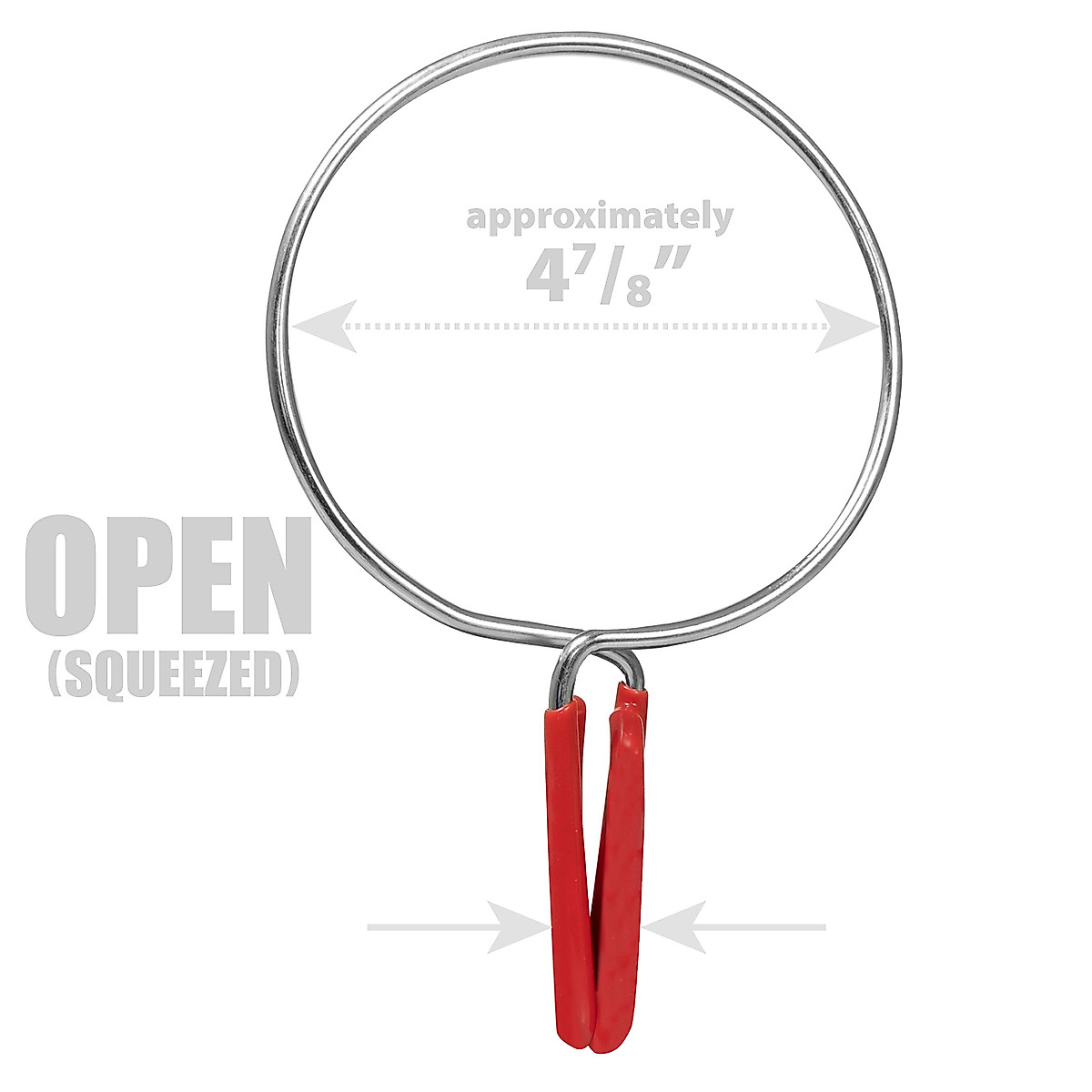 Peachtree Woodworking 4 inch EZ-Release Hose Clamp for Dust Collection Hoses 6PK