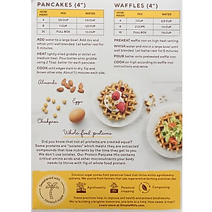 Simple Mills Just Add Water Almond Flour Pancake Mix, Original Protein - Gluten Free, Plant Based, Paleo Friendly, Breakfast, 10.4 Ounce (Pack of 1)