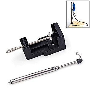 Flex Shaft Motor Hanger, Rotary Tool Holder with Table Clamp, Adjustable Steel Rod, 360 Degrees Rotatable, Electric Mill Stand Clamp