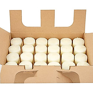 CocoSoy Votive Candles, White Sanctuary Candles 10hour Great for Religious, Memorial, Vigils, Prayers, Blessing, 100% Natural Organic Coconut Soy Wax - Set of 72