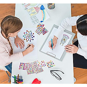 Jewel Gem Sticker 1852Pcs Self Adhesive Craft Stickers Rhinestone Bling Jewels Sticker for Makeups/DIY Nail/Body/Phone Decoration, 16 Sheets