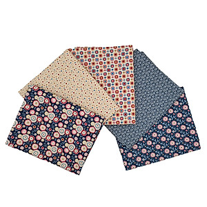 iNee Fat Quarters Fabric Bundles, Precut Cotton Fabric for Sewing Quilting, 18 x 22 inches, Harbor Blue